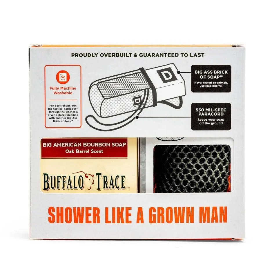 Soap on a Rope Bundle Pack (Tactical Scrubber + Bourbon soap – Exile ...