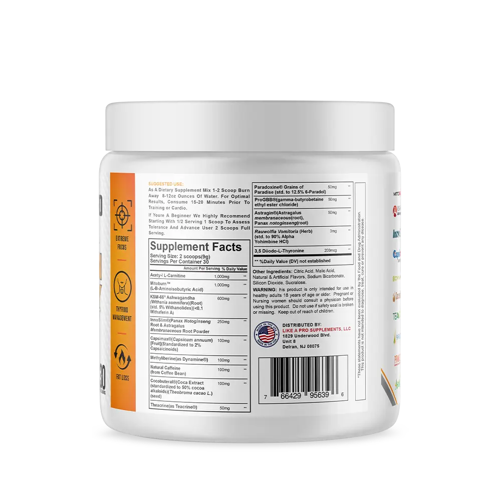 Burn away Eternal Punishment fat melting powder – Exile Performance ...